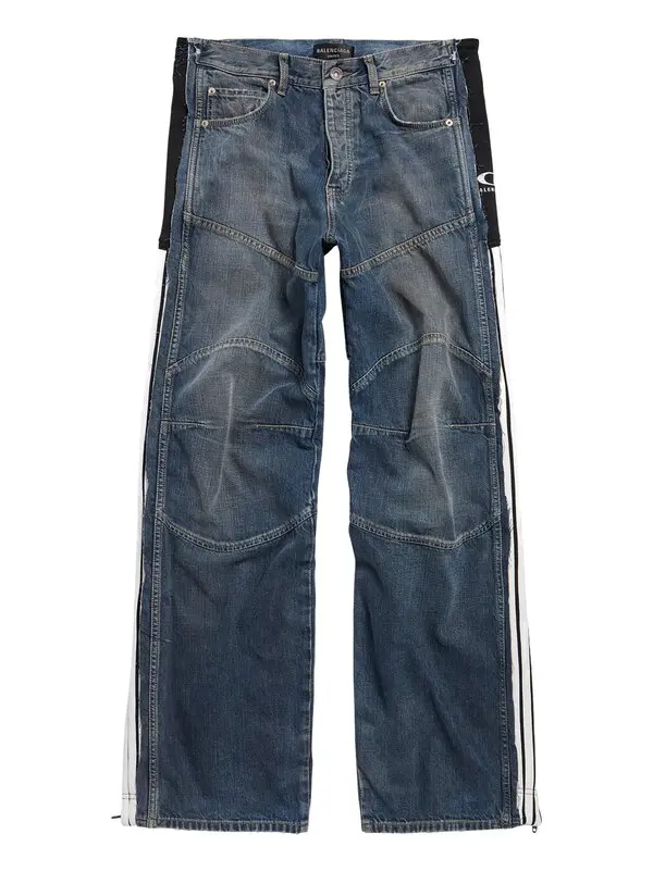 Balenciaga Paneled Denim Jeans - Blue