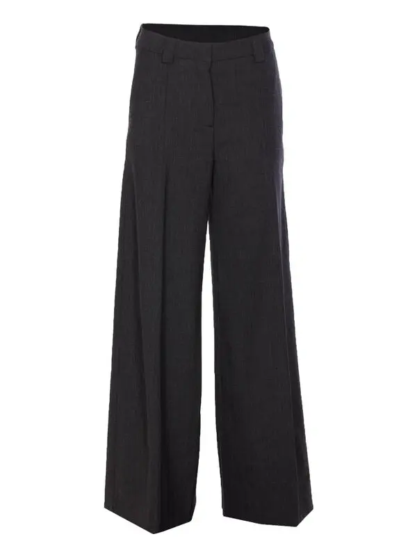 THE LATEST C-alma Wide Leg Trousers - Black