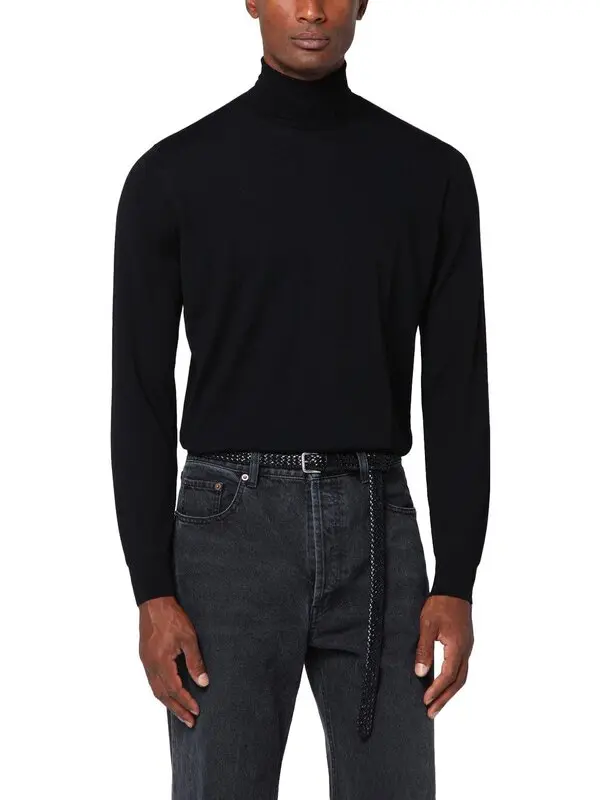 DRUMOHR Wool Turtleneck Sweater - Black