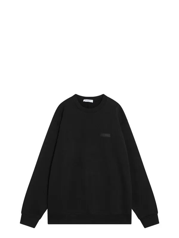 Givenchy Crew Neck Cotton Sweatshirt - Black