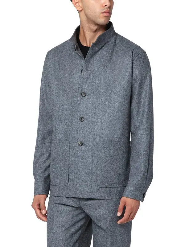 Tagliatore Wool Jacket - Grey