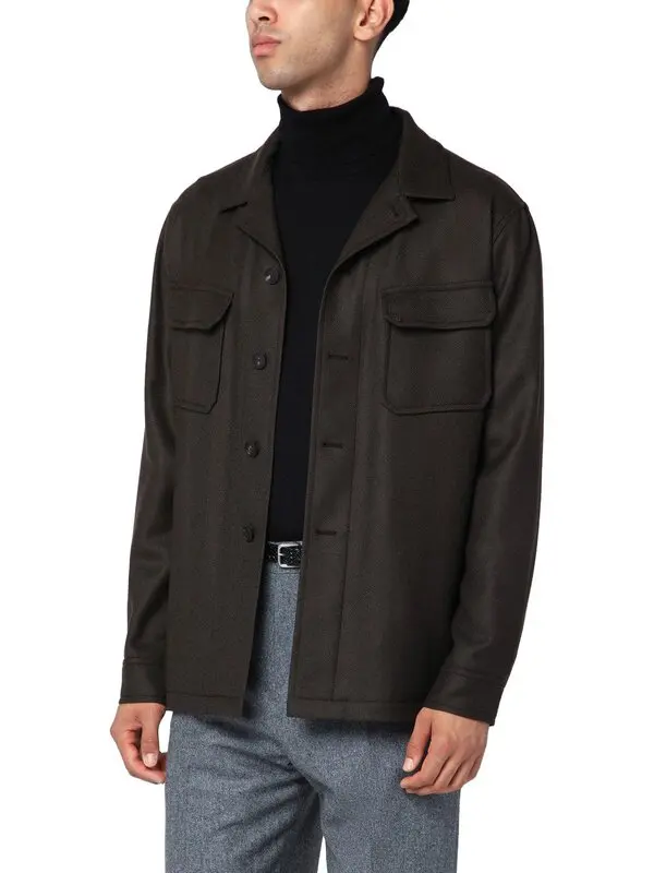 Tagliatore Virgin Wool Jacket - Brown