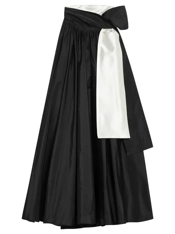 Max Mara Sleeveless Taffeta Dress - Black