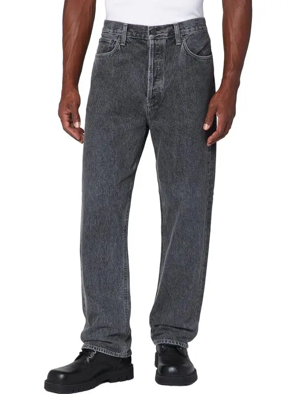 AGOLDE Washed Effect Denim Jeans - Grey