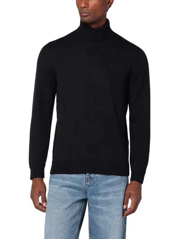 DRUMOHR Wool Turtleneck - Blue