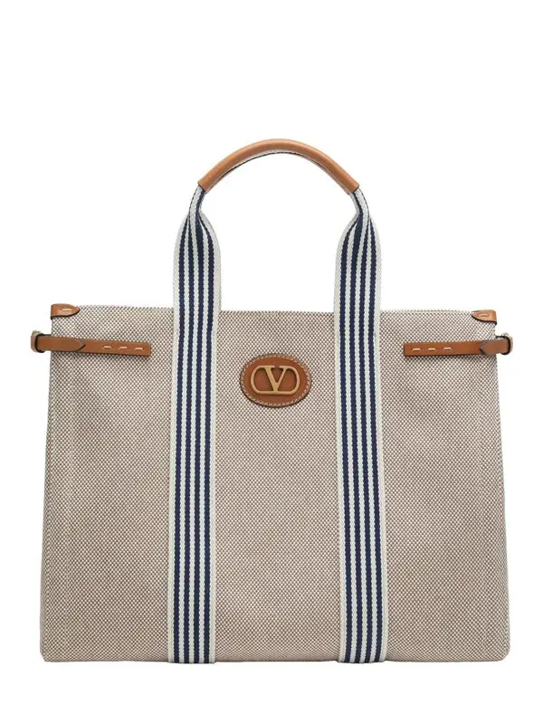 Valentino Garavani Antibes Large Tote Bag - Beige