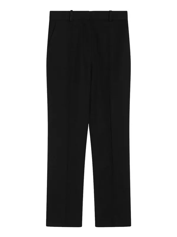 Jacquemus Cotton Blend Trousers - Black