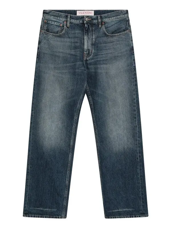 Valentino Garavani Washed Denim Jeans - Blue