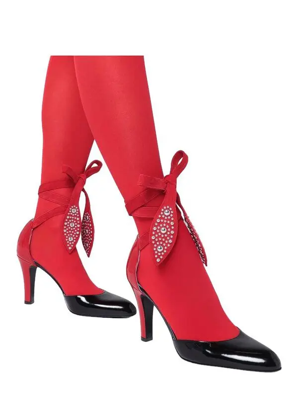 Valentino Garavani Pointed Toe Décolleté With Ankle Fastening - Red