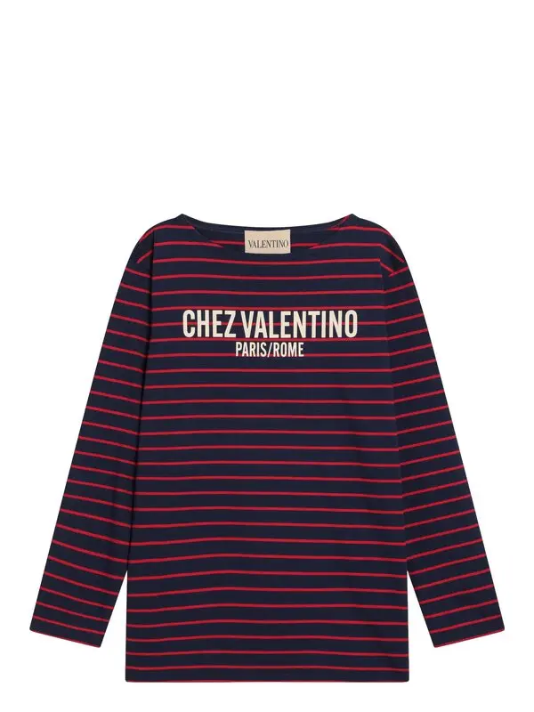 Valentino Garavani Striped Cotton T-shirt - Multicolor