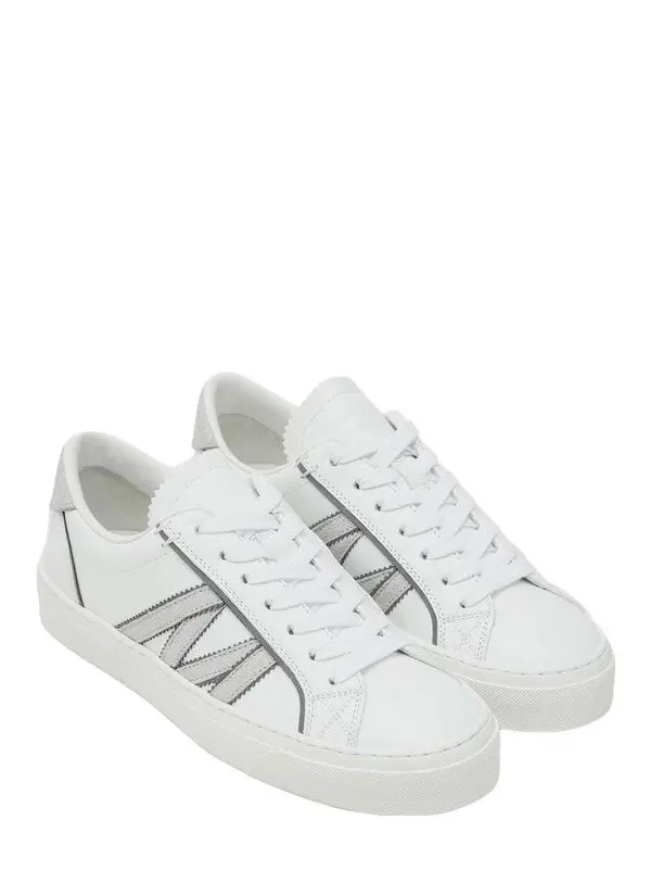 Moncler Leather Sneakers - White