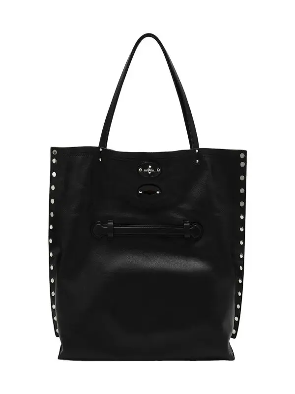 ZANELLATO Medium Leather Tote - Black