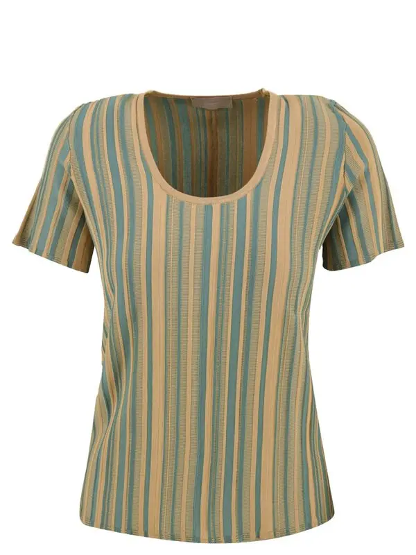 DRUMOHR Striped Knit Top - Sand