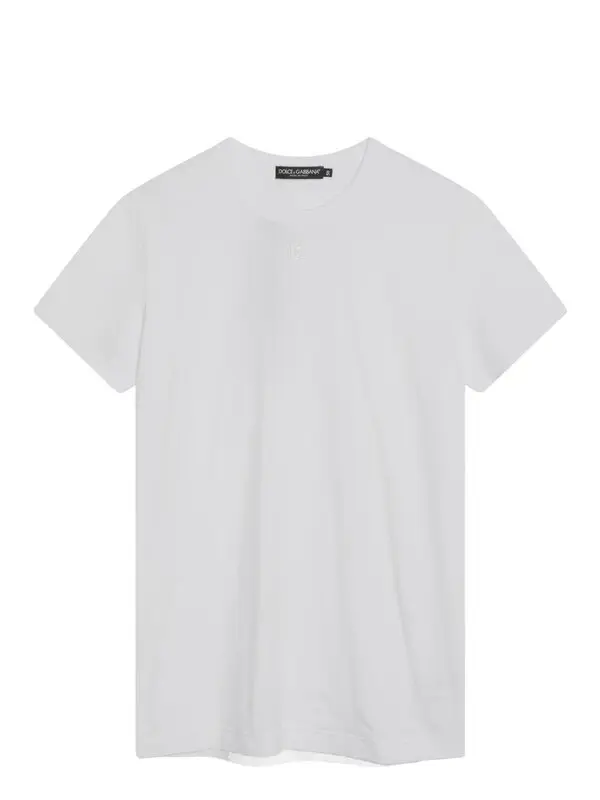 Dolce & Gabbana Logo Embroidered T-shirt - White