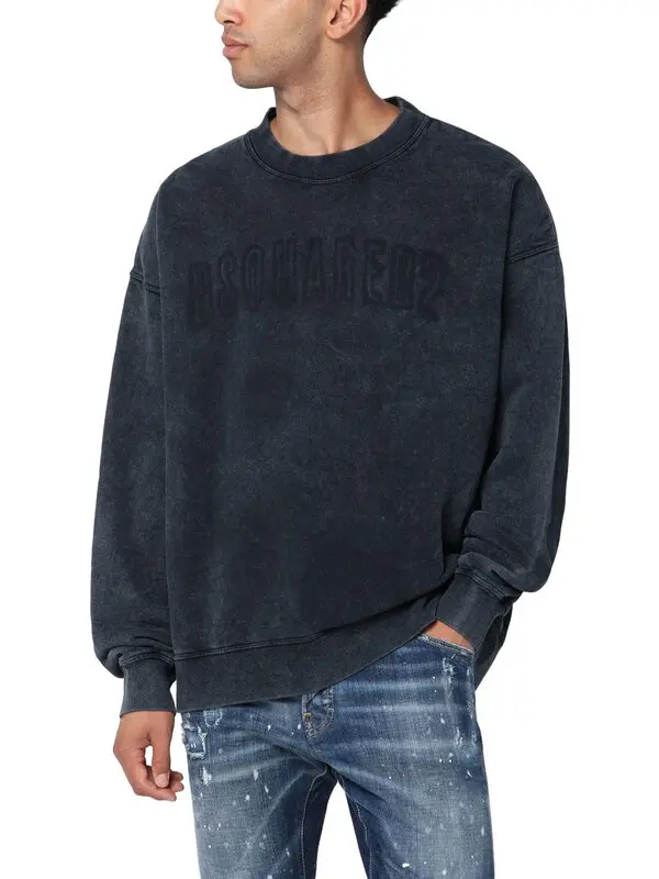 Dsquared2 Washed Logo Sweatshirt - Grey