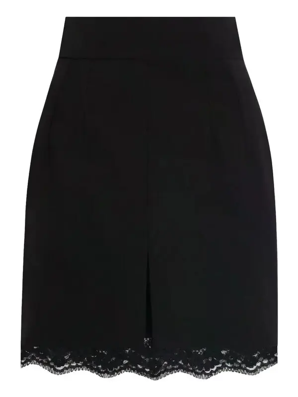 Dolce & Gabbana Dna Wool Mini Skirt - Black