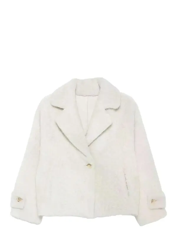 MANZONI 24 Lamb Shearling Jacket - White
