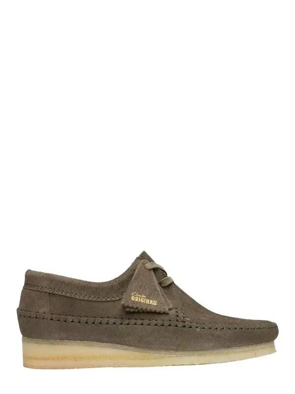 Clarks Suede Lace-up Shoes - Pale Khaki Suede
