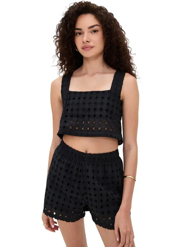 LE BOP Eyelet Tank - Black