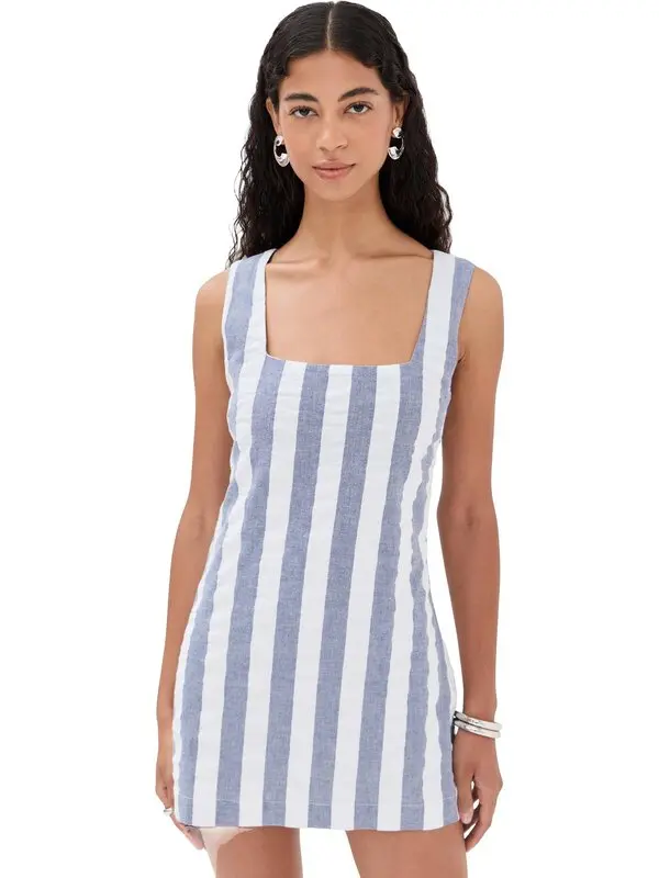 LE BOP Della Mini Dress - Nautical Stripe