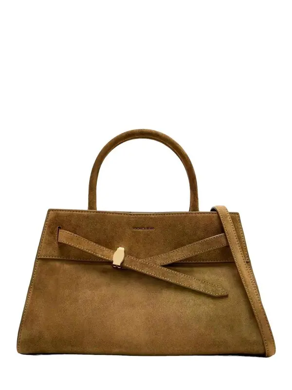 Veronica Beard Dash Suede Satchel - Brown