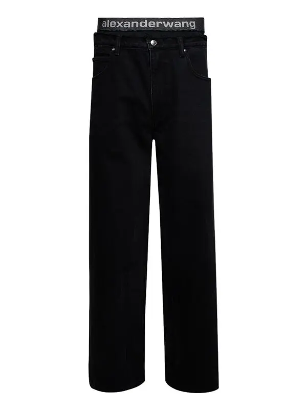 Alexander Wang Regular Fit Cotton Jean - Black