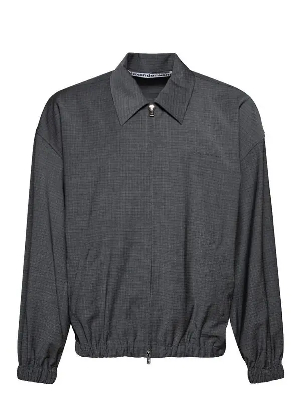 Alexander Wang Wool Blend Track Jacket - Grey