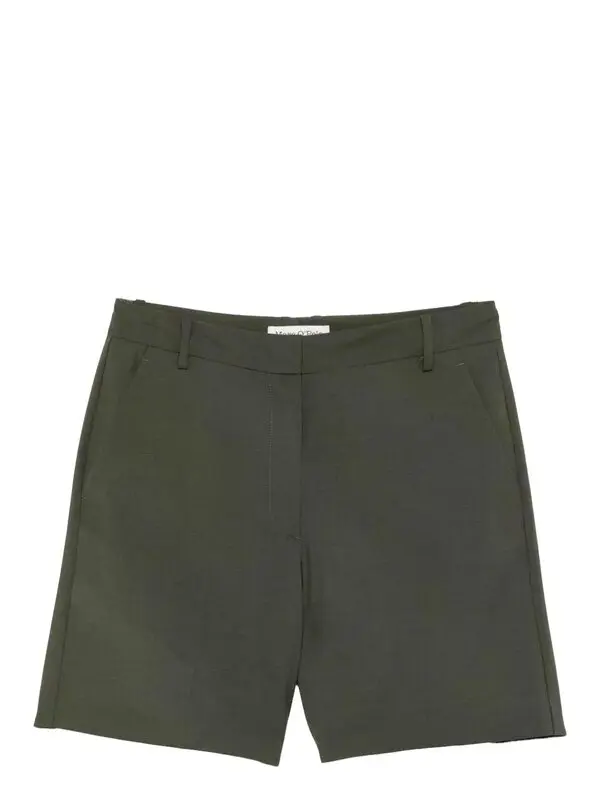 Marc O'polo Mélange-effect Shorts - Green