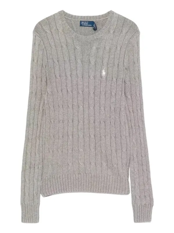 Polo Ralph Lauren Cable-knit Crew-neck Sweater - Grey