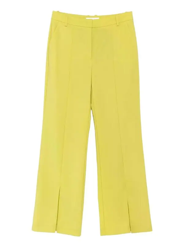 Marc O'polo Split-hem Straight Trousers - Green