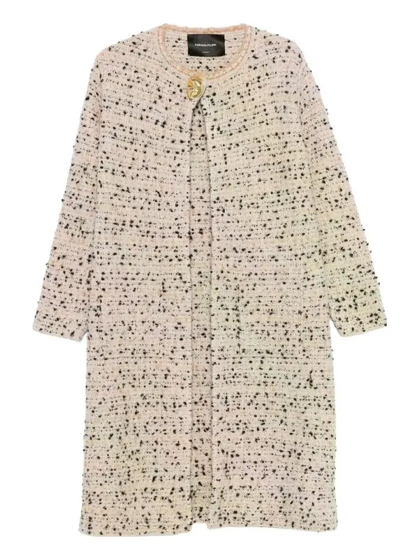 Fabiana Filippi Button-detailed Tweed Coat - Neutrals