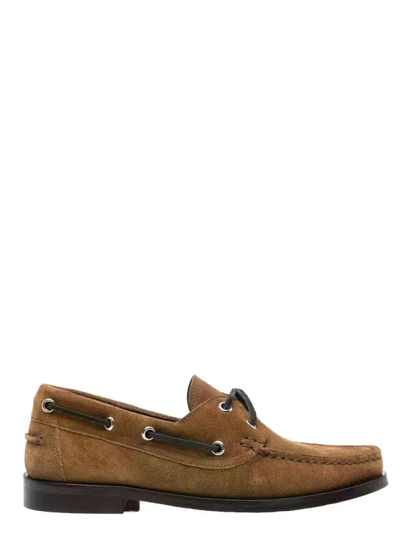 AeydĒ Harris Suede Boat Shoes - Brown