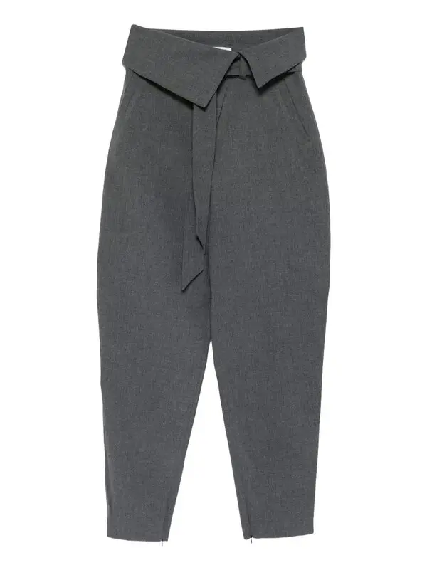 Attico Fold-waist Trousers - Grey