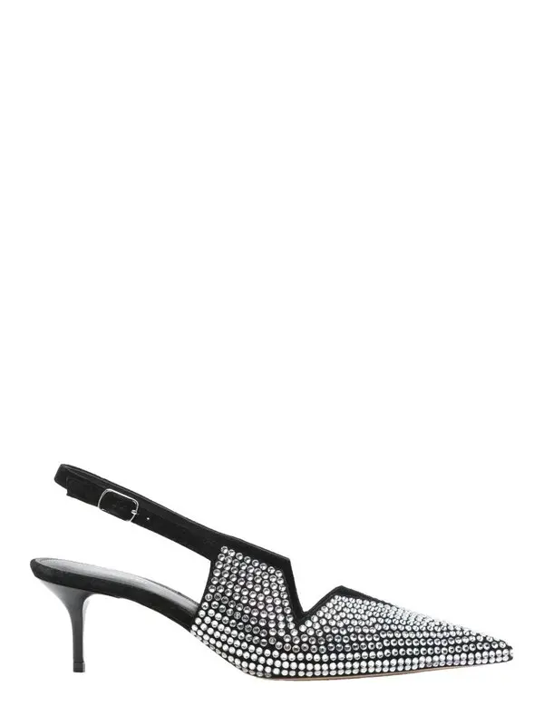 Coperni 60mm Crystal-embellished Slingback Pumps - Black
