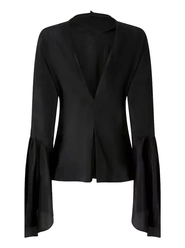 Pinko V-neck Blouse - Black