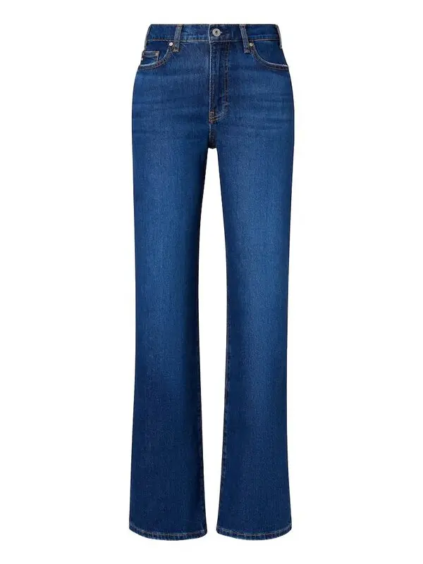 Ag Baggy Mid-rise Wide-leg Jeans - Blue