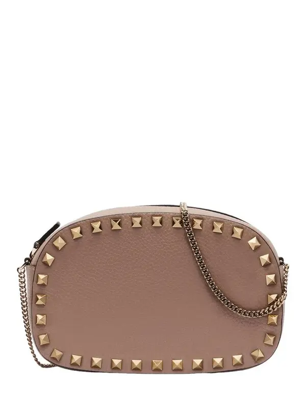 Valentino Garavani Rockstud Mini Leather Shoulder Bag - Pink