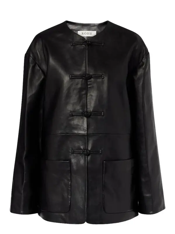 RÓHE Leather Jacket - Black