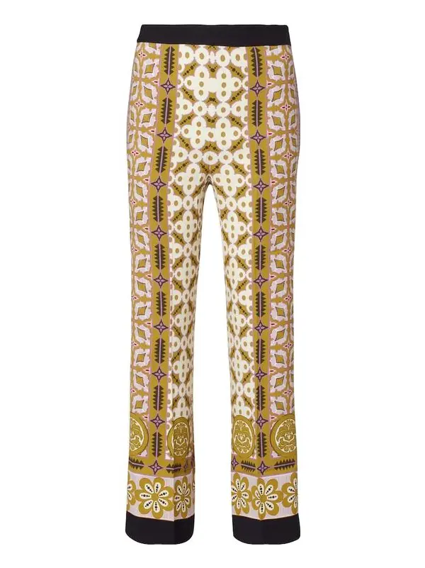 La DoubleJ Printed Straight Pants - Multicoloured
