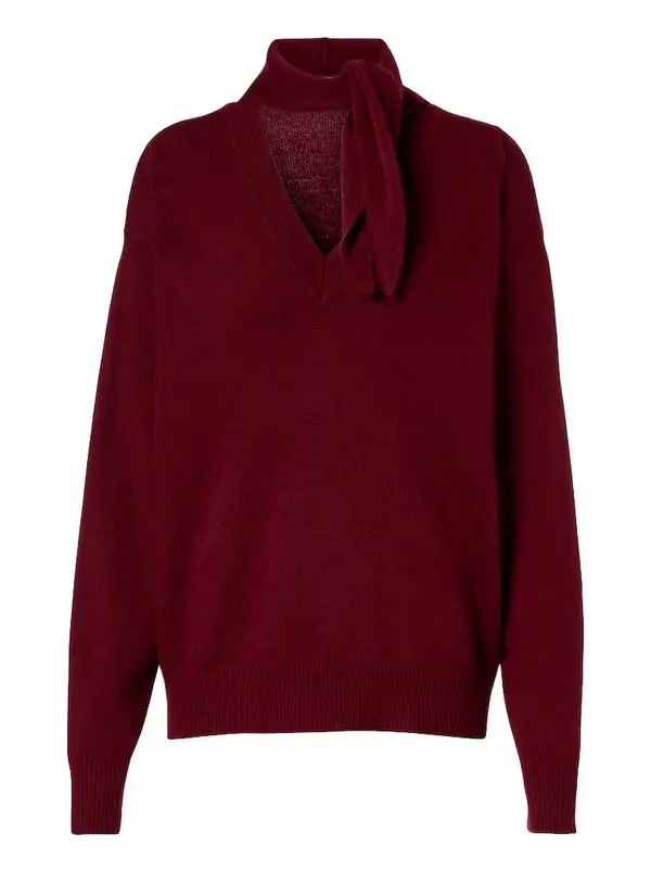 Plan C Wool And Cashmere Sweater - Burgundy
