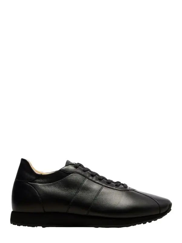 THE ROW Mica Leather Sneakers - Black