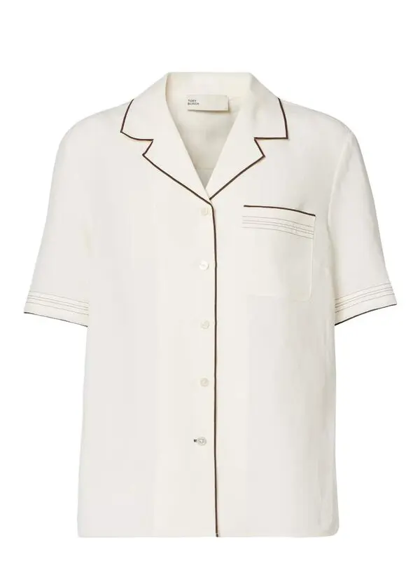 Tory Burch Short-sleeved Shirt - White