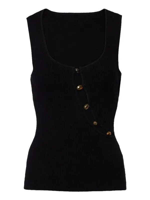 Sir The Label Chiara Cutout Tank Top - Black