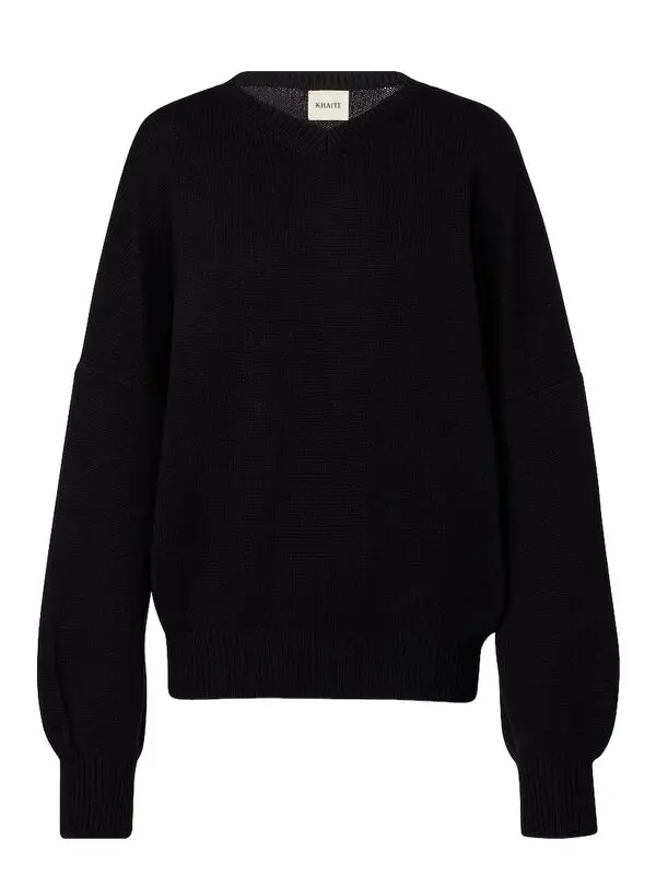 Khaite Wolfe Cashmere Sweater - Black