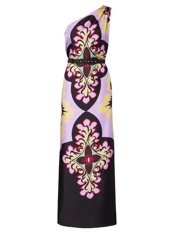 La DoubleJ Roy Printed Silk Twill Maxi Dress - Multicoloured