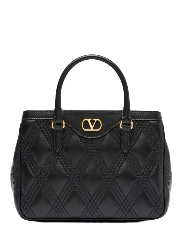 Valentino Garavani Quiltie Small Tote Bag - Black