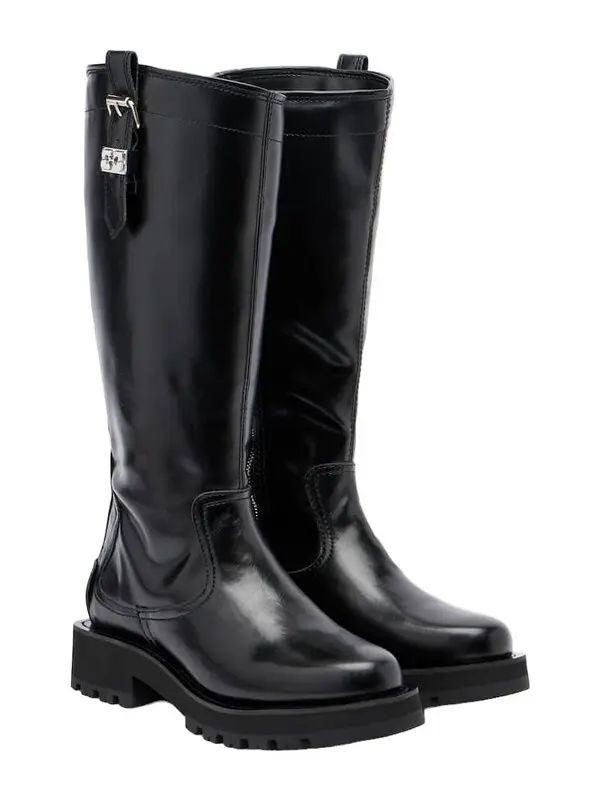 GANNI Studs Knee-high Boots - Black