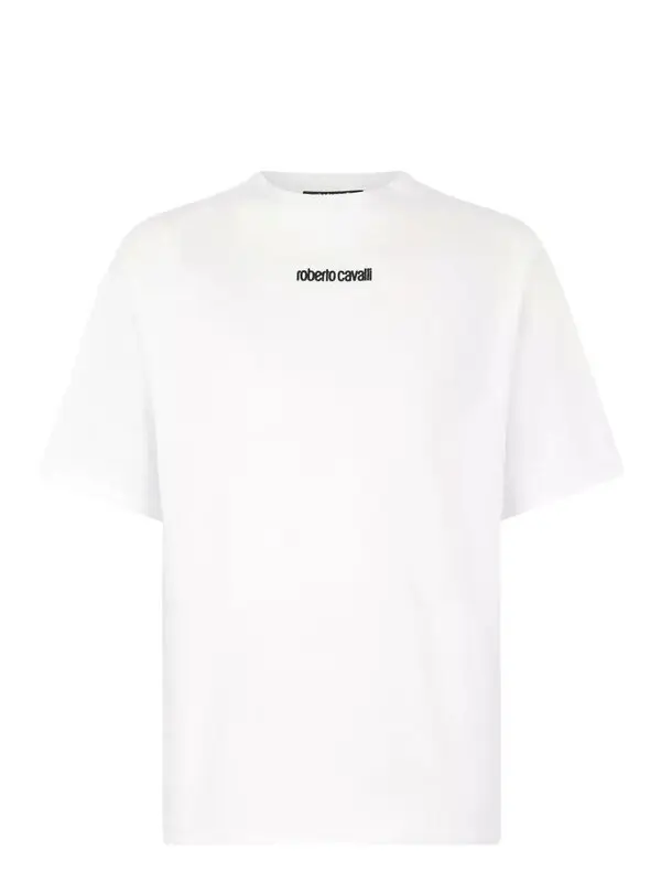 Roberto Cavalli Logo-detail T-shirt - White