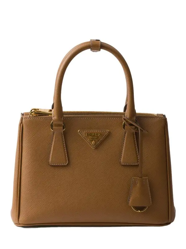 Prada Galleria Small Saffiano Leather Bag - Brown