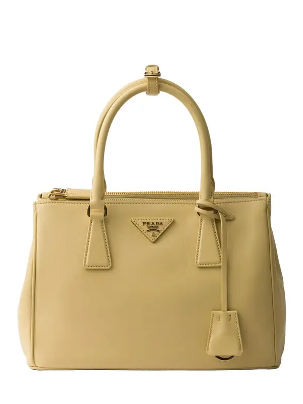 Prada Galleria Medium Leather Bag - Yellow